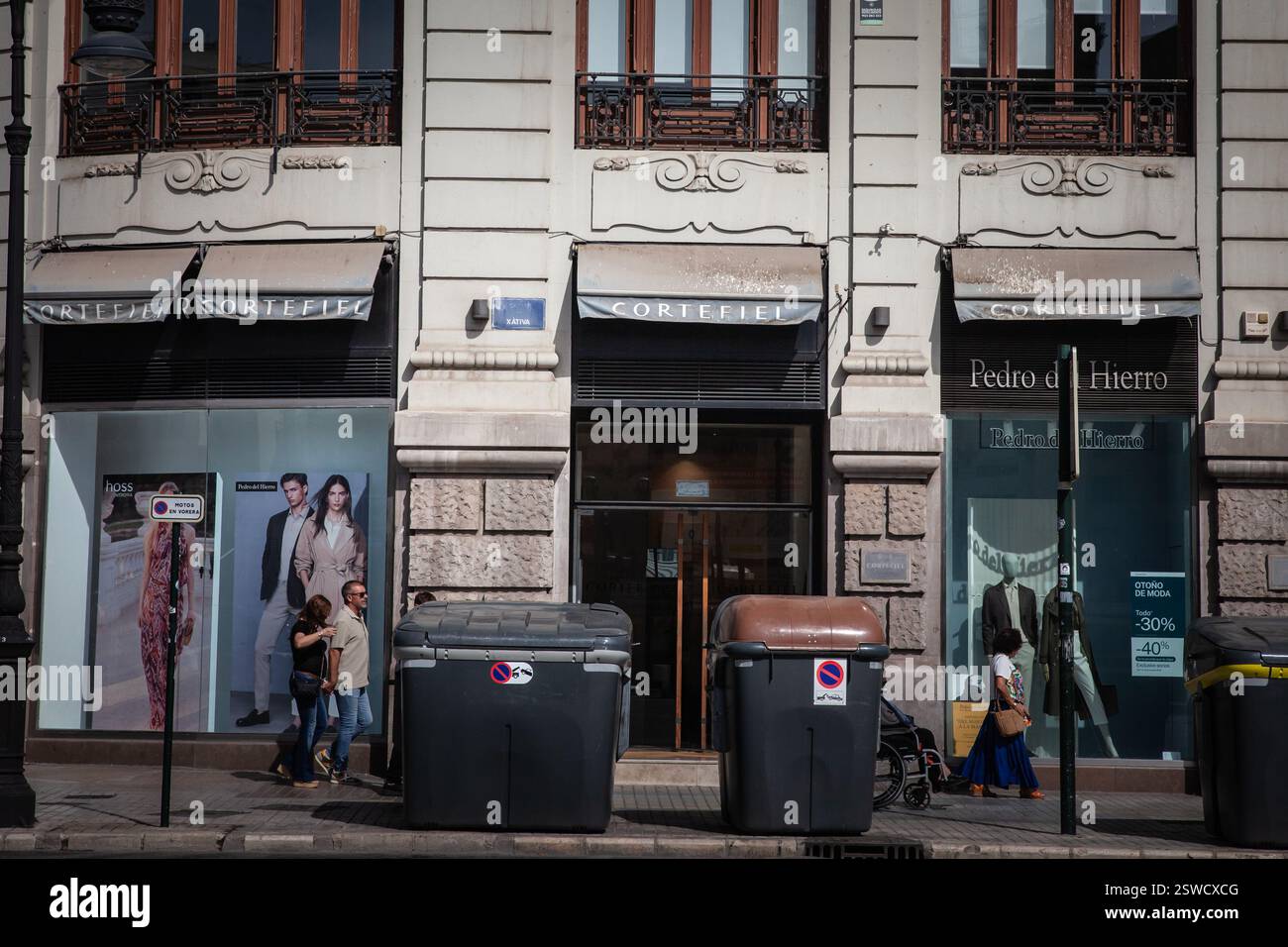 VALENCIA, SPAIN - OCTOBER 13, 2024: The Cortefiel store in Valencia’s ...