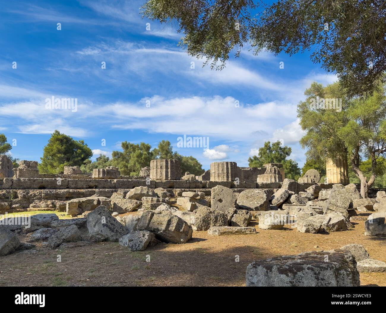 Olympia, Greece - July 4, 2024: Birthplace of the Olympic Games. Huge ...