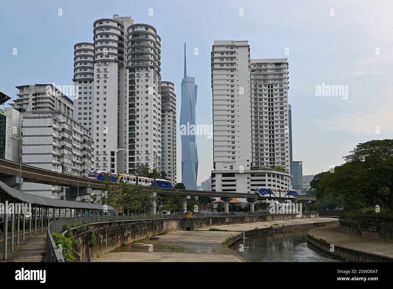 The Merdeka 118 juxtaposed against residential developments in ...