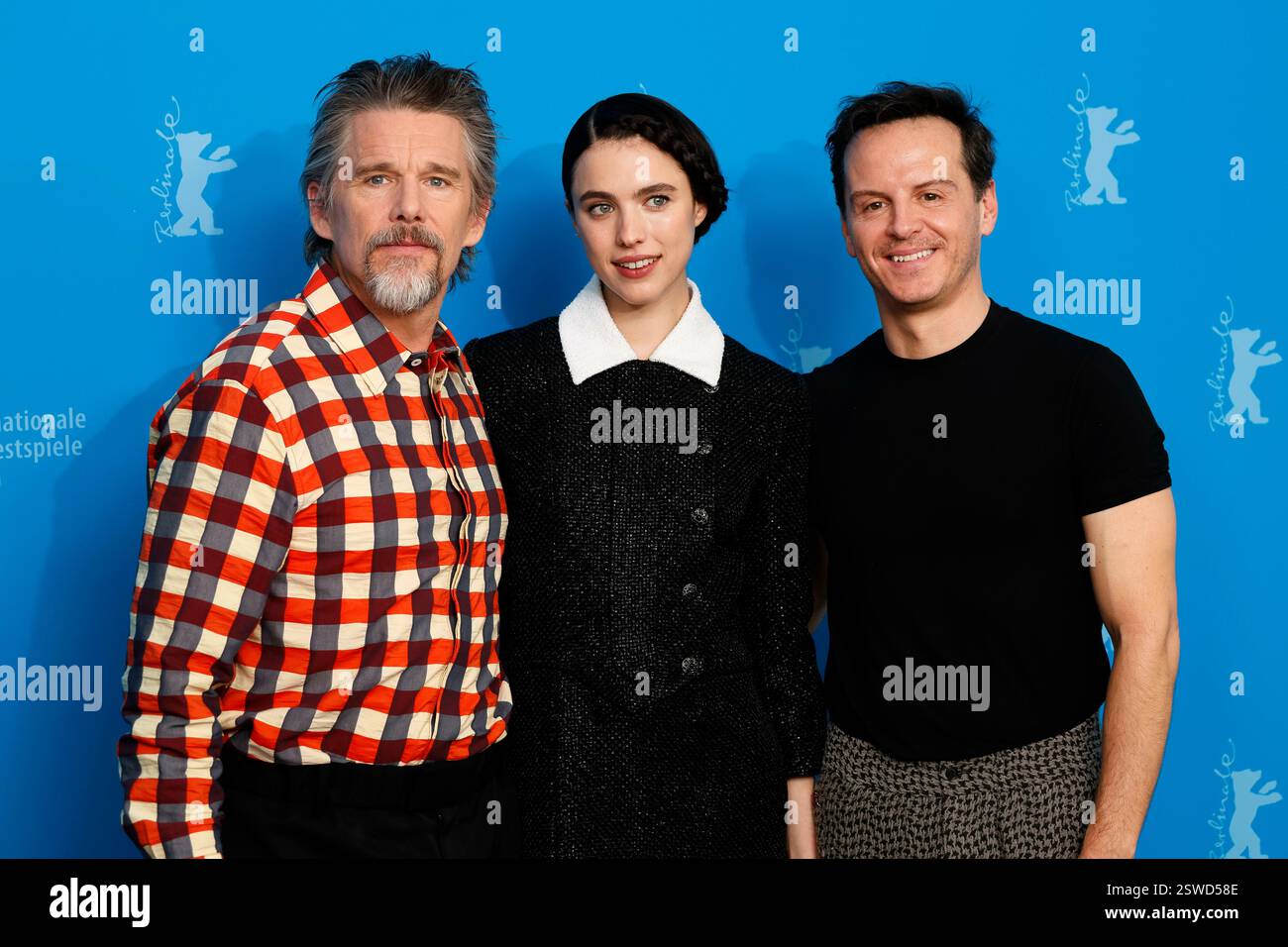 Ethan Hawke, Margaret Qualley and Andrew Scott pose at the photocall of ...