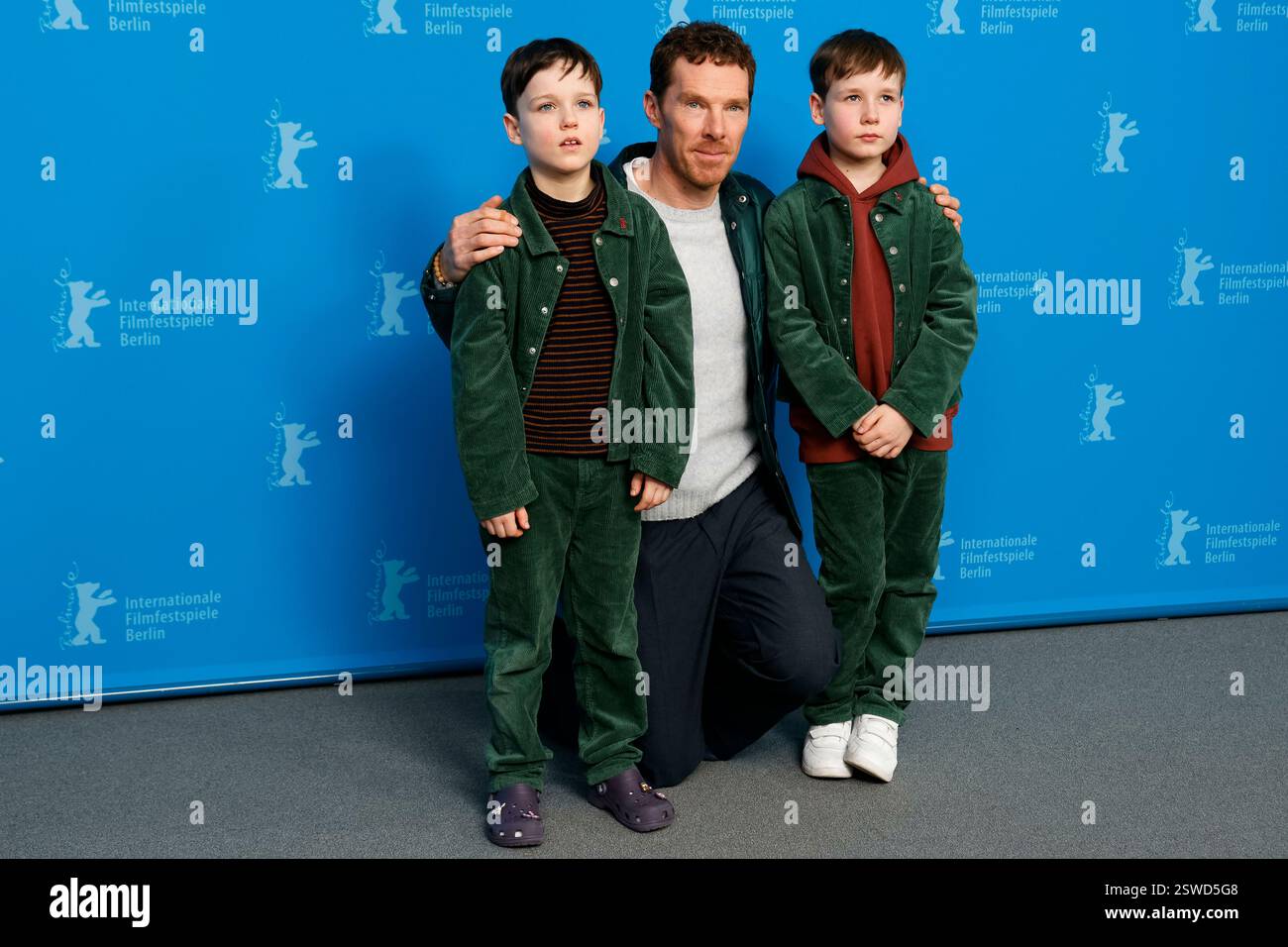 Benedict Cumberbatch, Richard Boxall and Henry Boxall pose at the ...