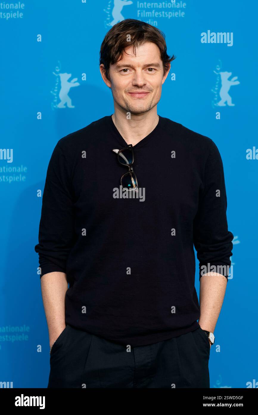 Sam Riley poses at the photocall of 'Islands' during the 75th Berlinale ...