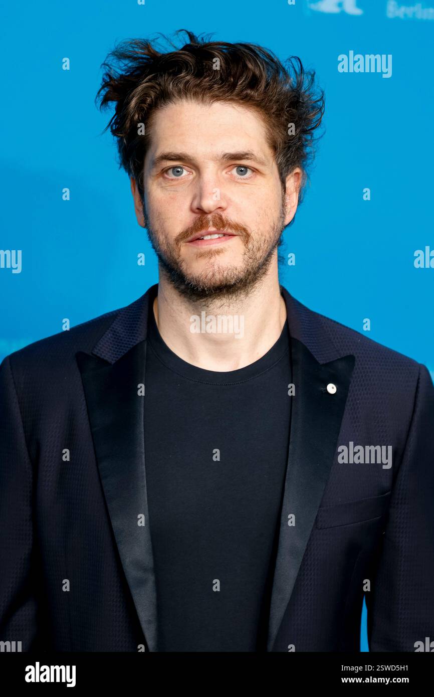 Philip Ettinger poses at the photocall of 'After This Death' during the 75th Berlinale ...