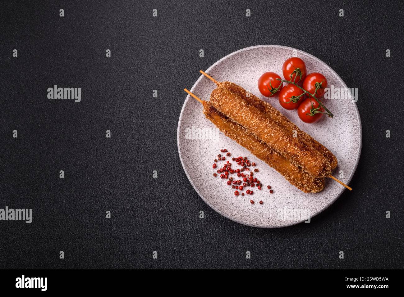 Lula kebab meat fried on a fire in breading with salt, spices and herbs ...