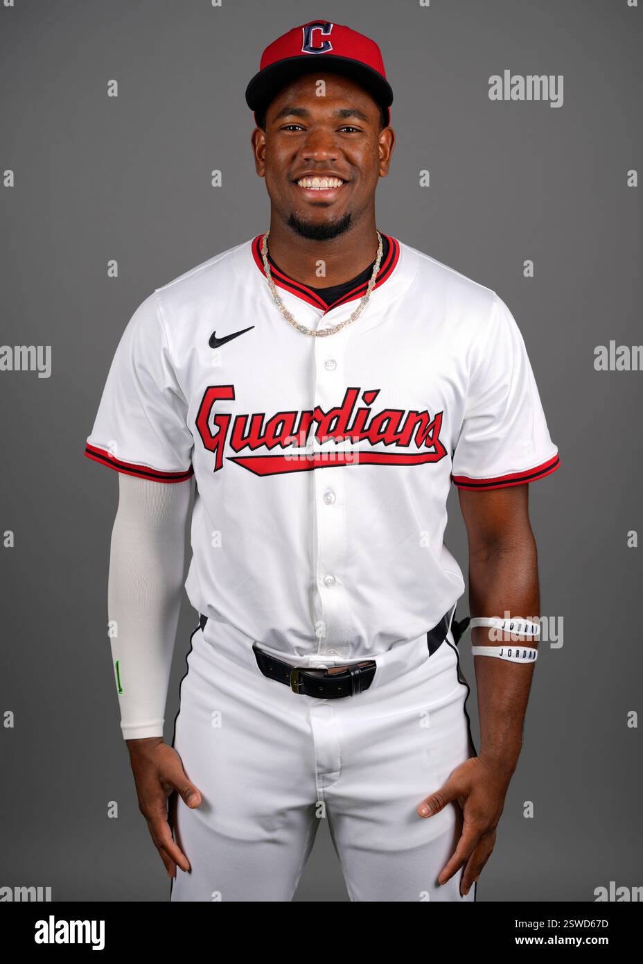 This is a 2025 photo of Angel Martínez of the Cleveland Guardians ...