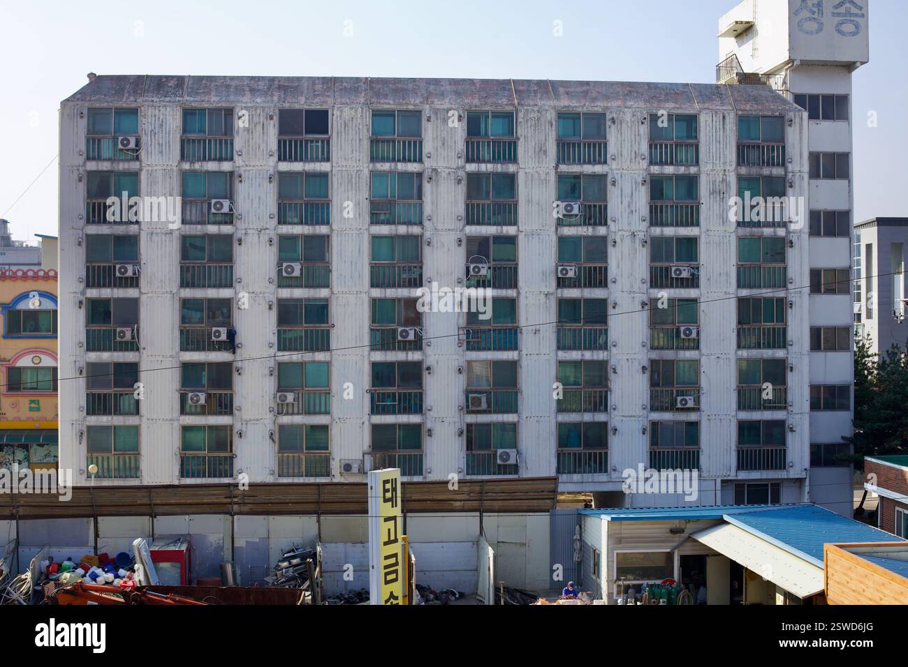 Sejong City, South Korea - November 12, 2020: An older apartment ...