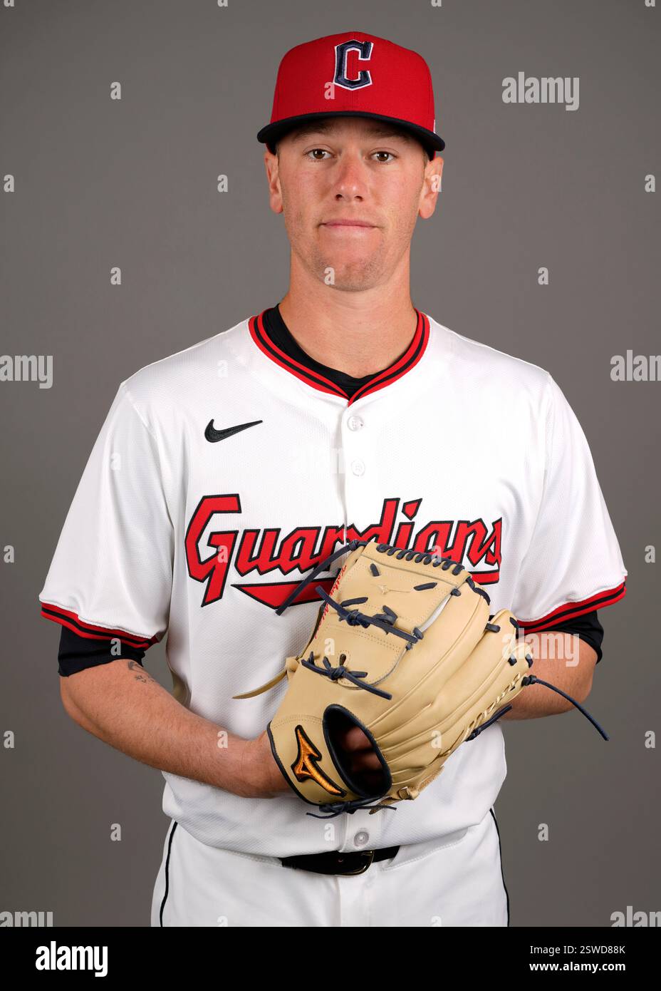 This is a 2025 photo of pitcher Kolby Allard of the Cleveland Guardians ...