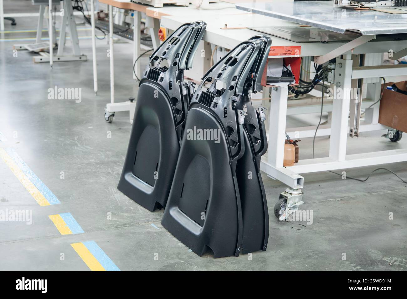 Plastic car interior components manufacturing hi-res stock photography ...