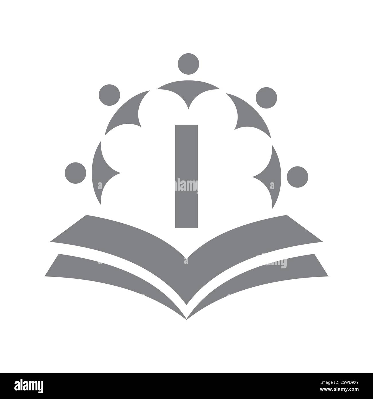 Initial Unity Logo On Letter I Concept With Book And Community Symbol ...