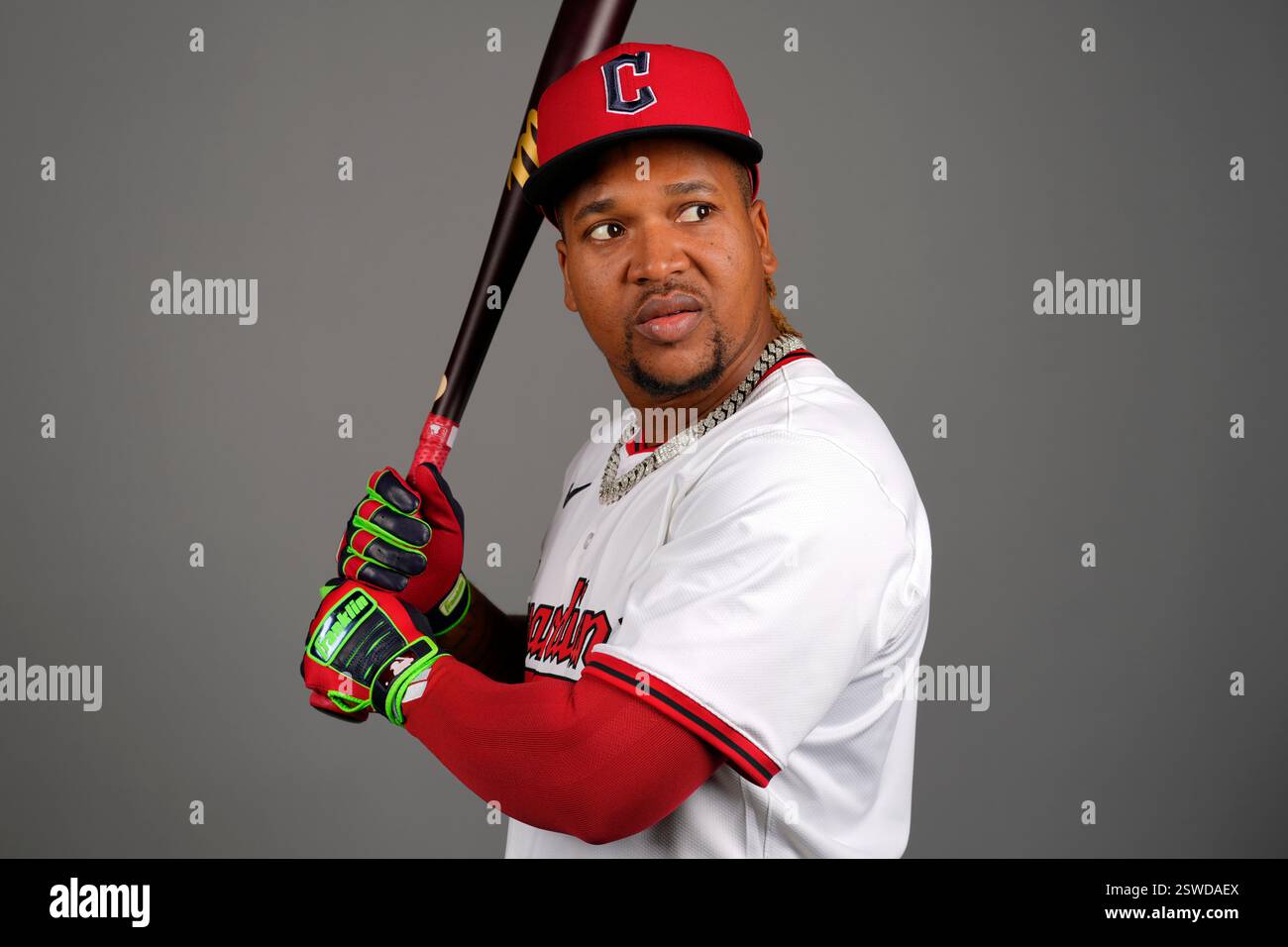 This is a 2025 photo of third baseman José Ramírez of the Cleveland ...