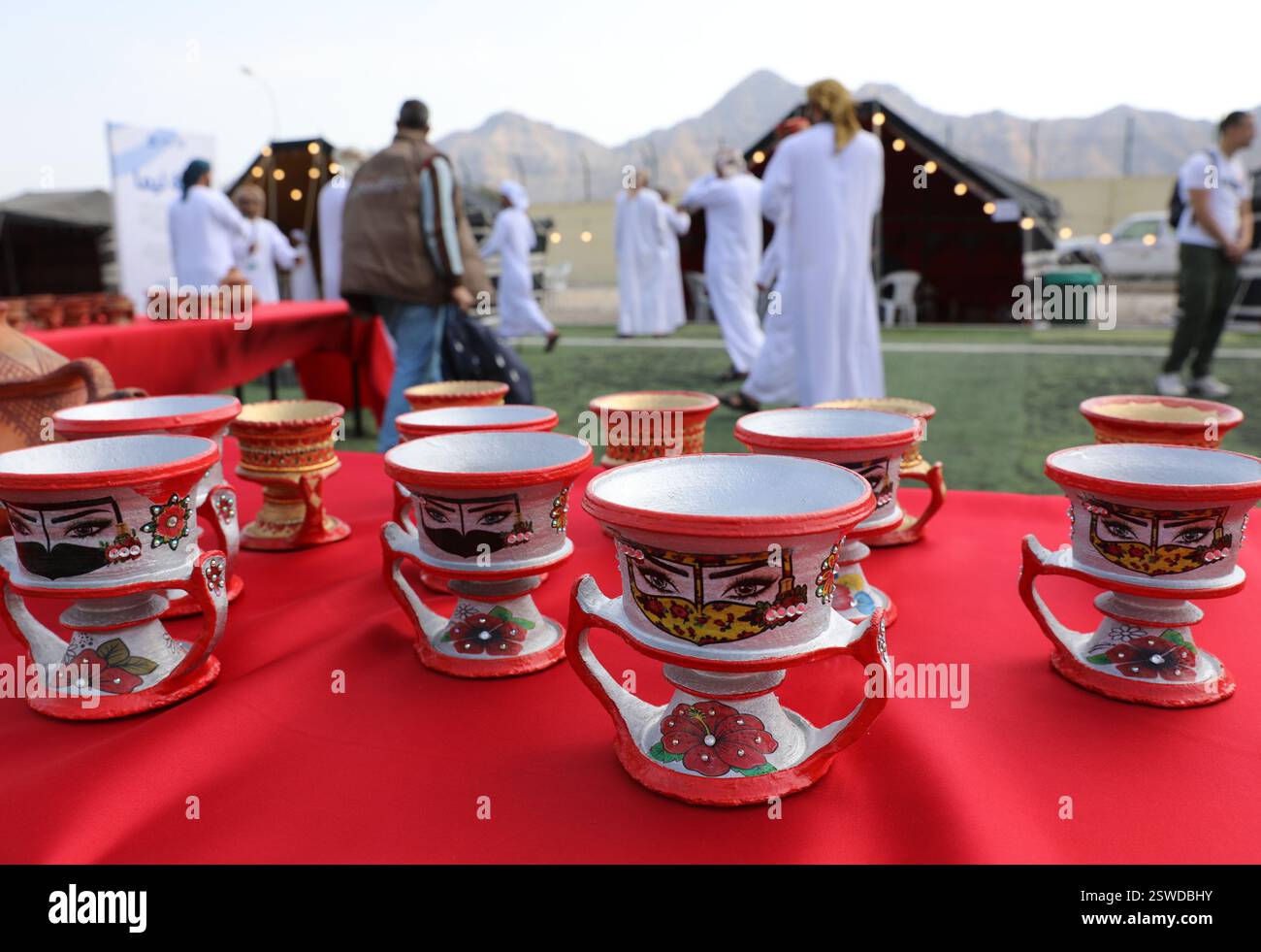 Dibba Al Baya. 21st Feb, 2025. Traditional Omani potteries are pictured ...