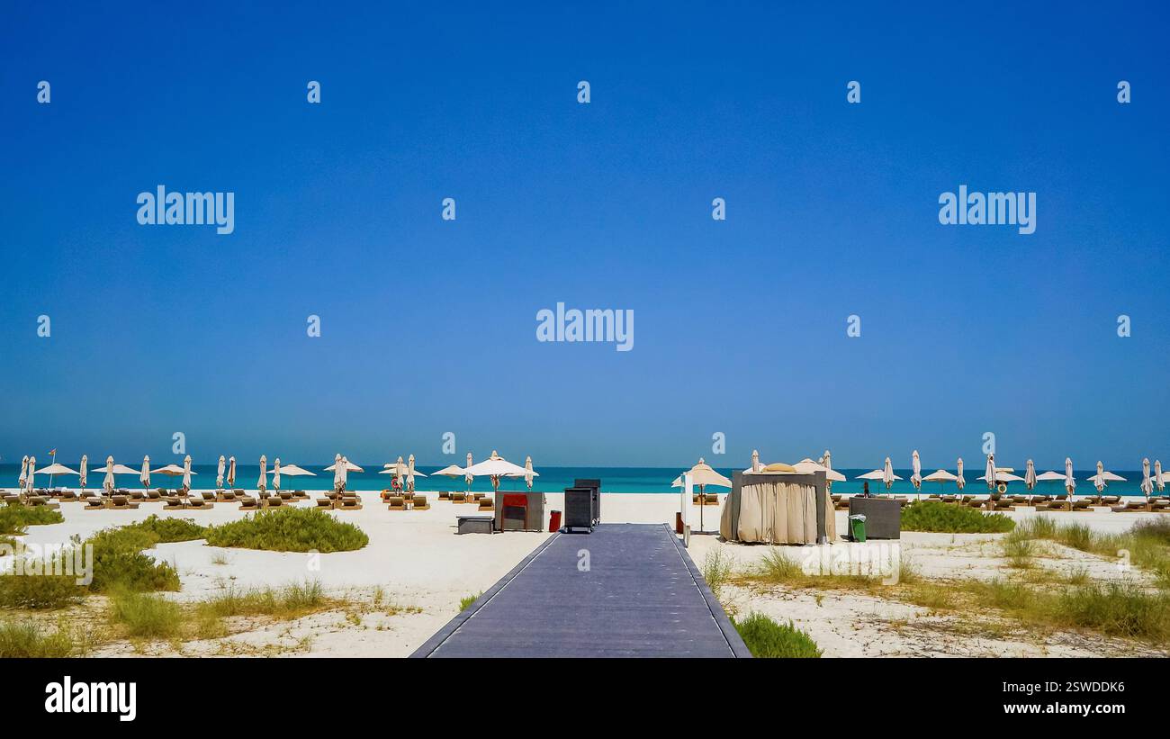 Oasis on the Arabian Gulf Stock Photo - Alamy