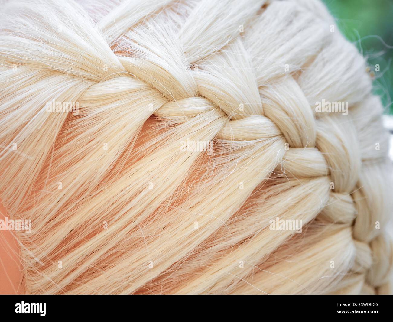 Braid on a mannequin close up Stock Photo - Alamy