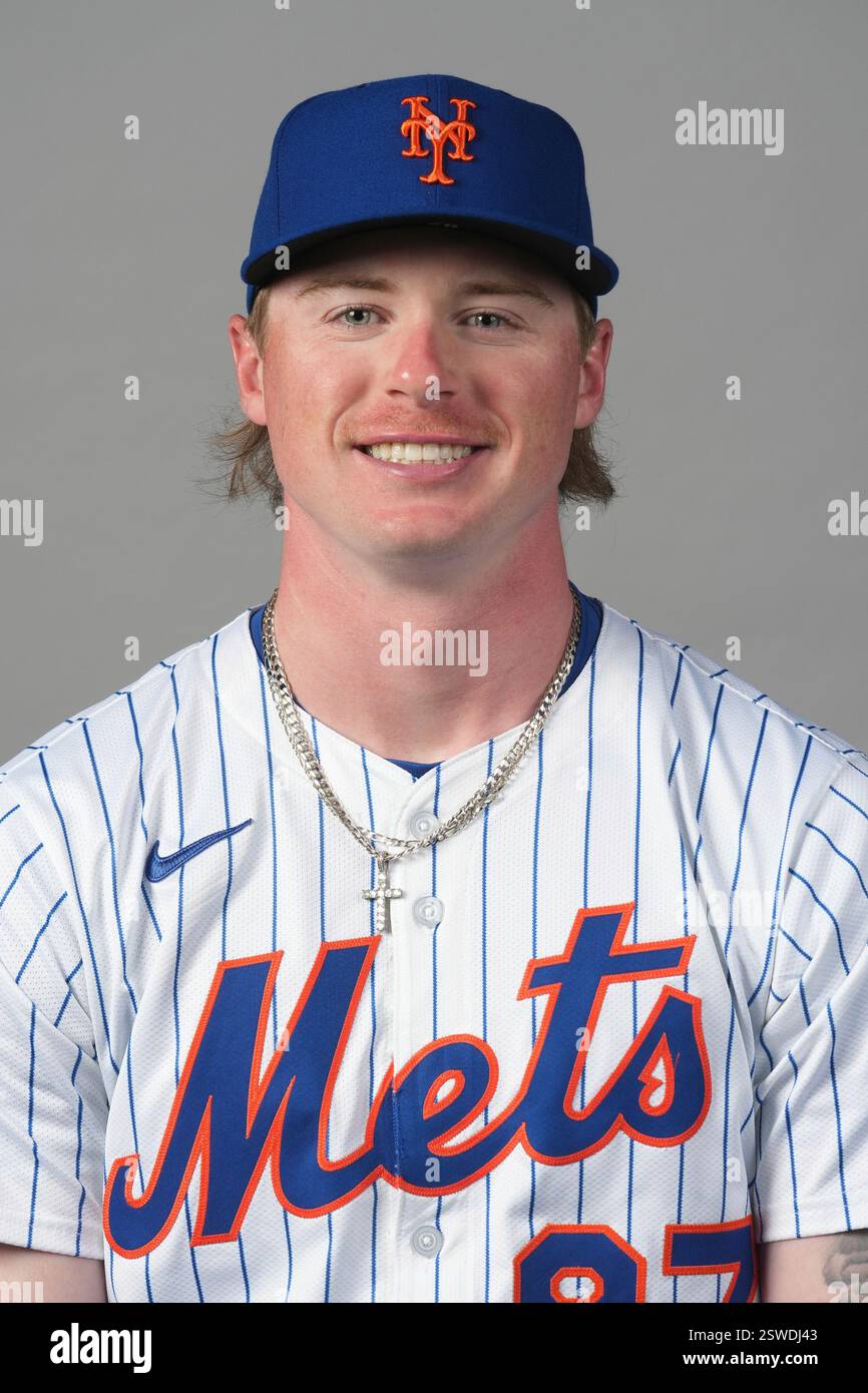 This is a 2025 photo of Ryan Clifford of the New York Mets baseball ...