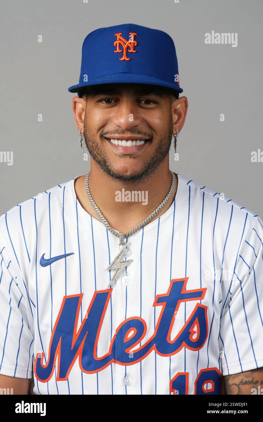 This is a 2025 photo of Jose Siri of the New York Mets baseball team ...