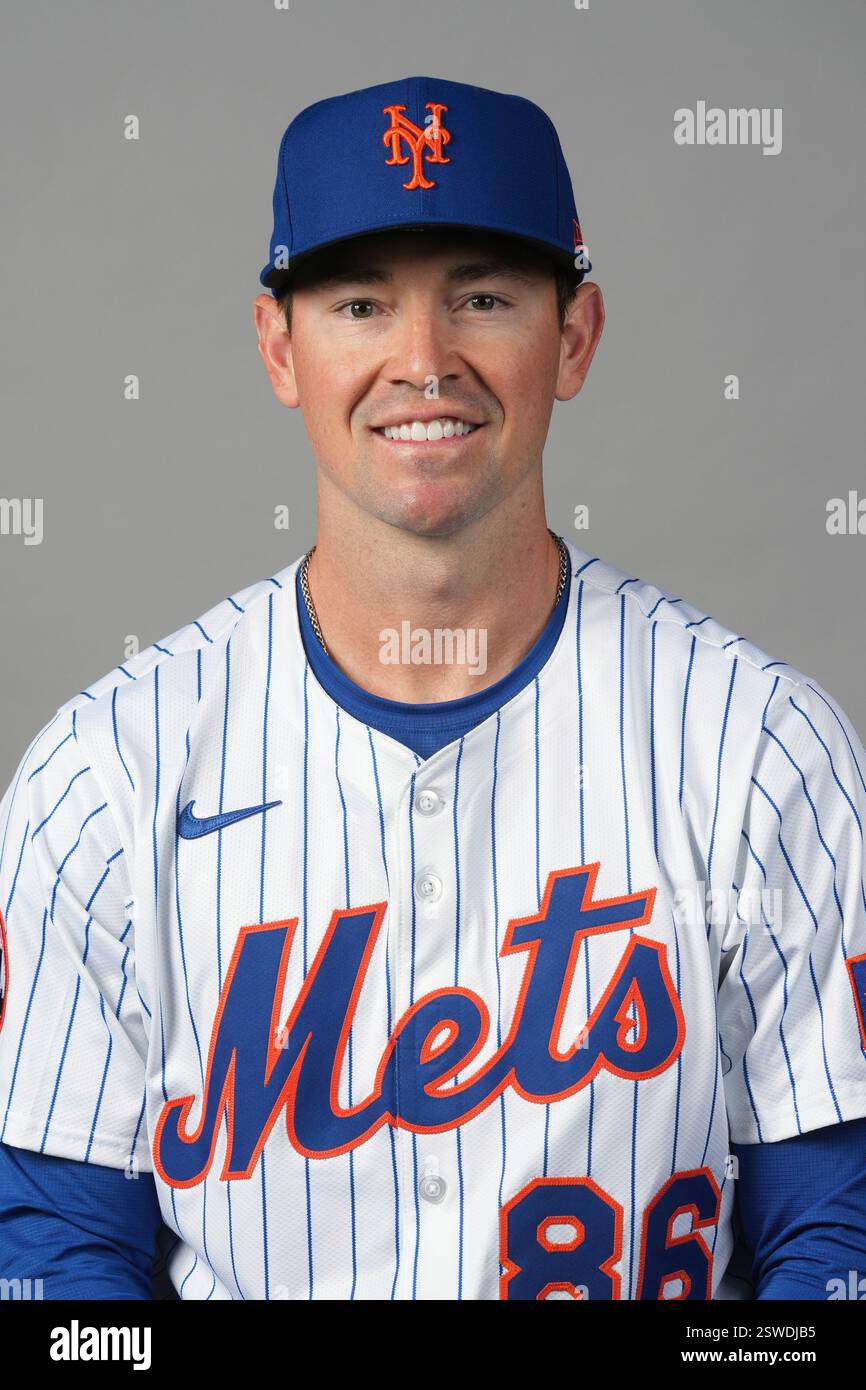 This is a 2025 photo of Luke Ritter of the New York Mets baseball team ...
