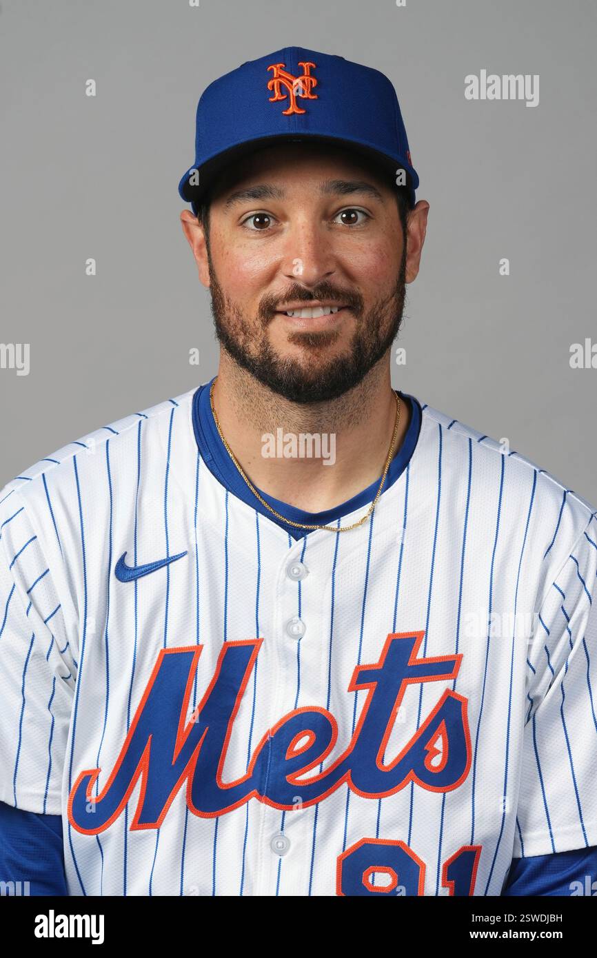 This is a 2025 photo of Danny Young of the New York Mets baseball team ...