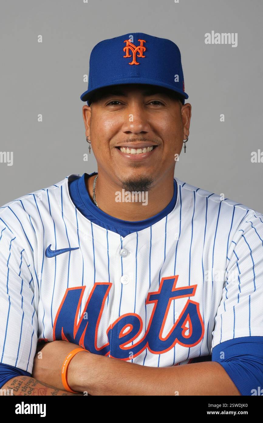 This is a 2025 photo of Dedniel Nunez of the New York Mets baseball ...