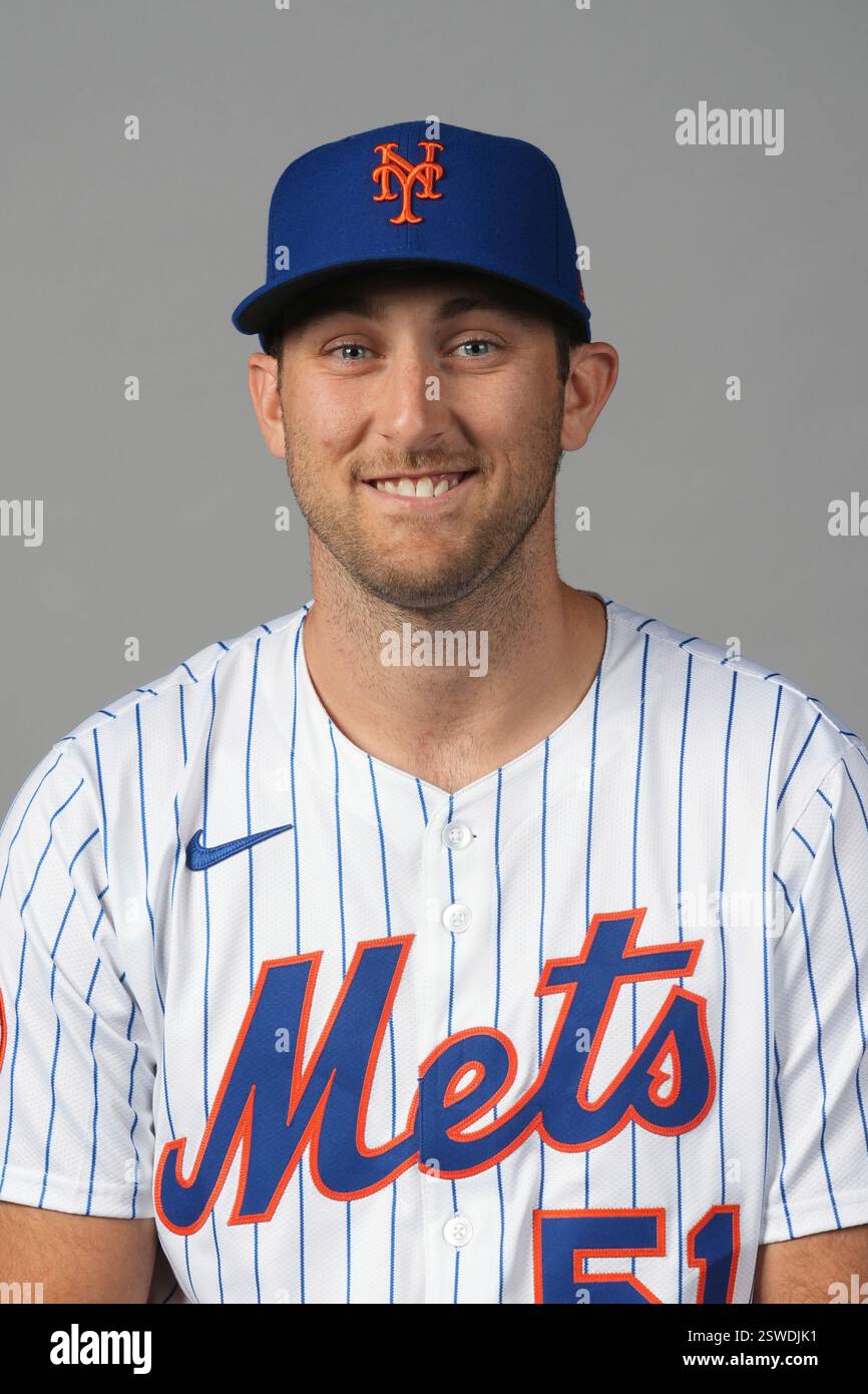 This is a 2025 photo of Justin Hagenman of the New York Mets baseball ...