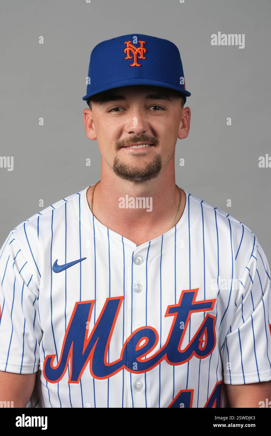 This is a 2025 photo of Austin Warren of the New York Mets baseball ...