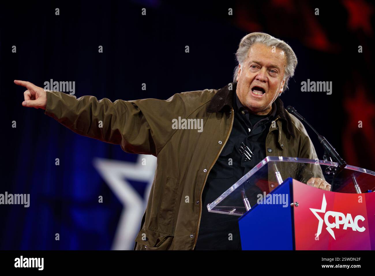 Political strategist Steve Bannon at the Conservative Political Action ...