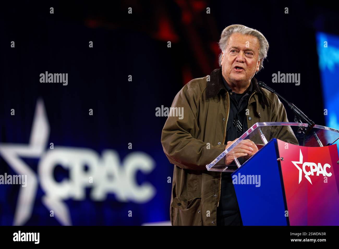 Political strategist Steve Bannon at the Conservative Political Action ...
