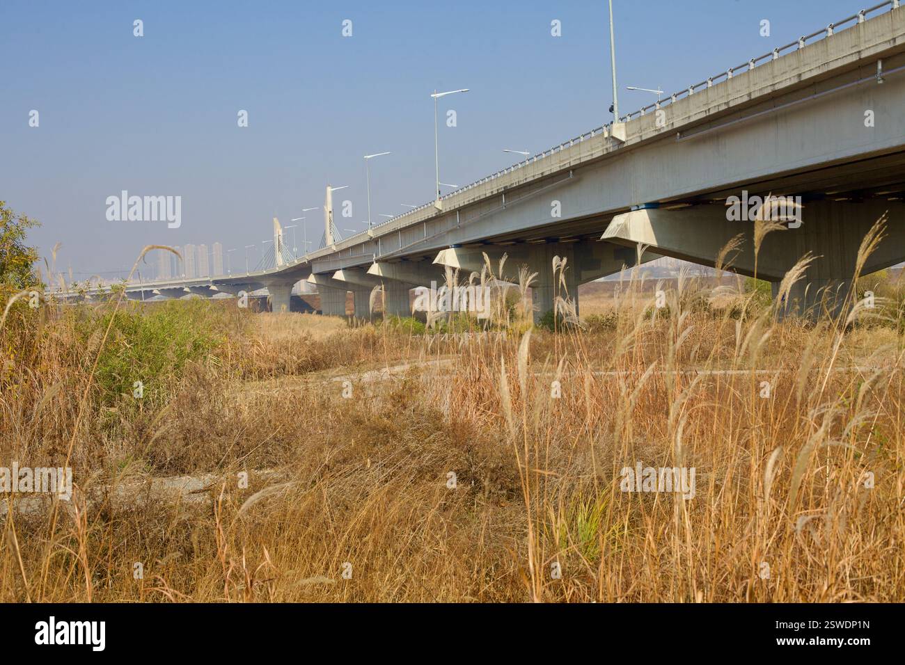 Cheongju, South Korea - November 11, 2020: A modern bridge with sleek ...