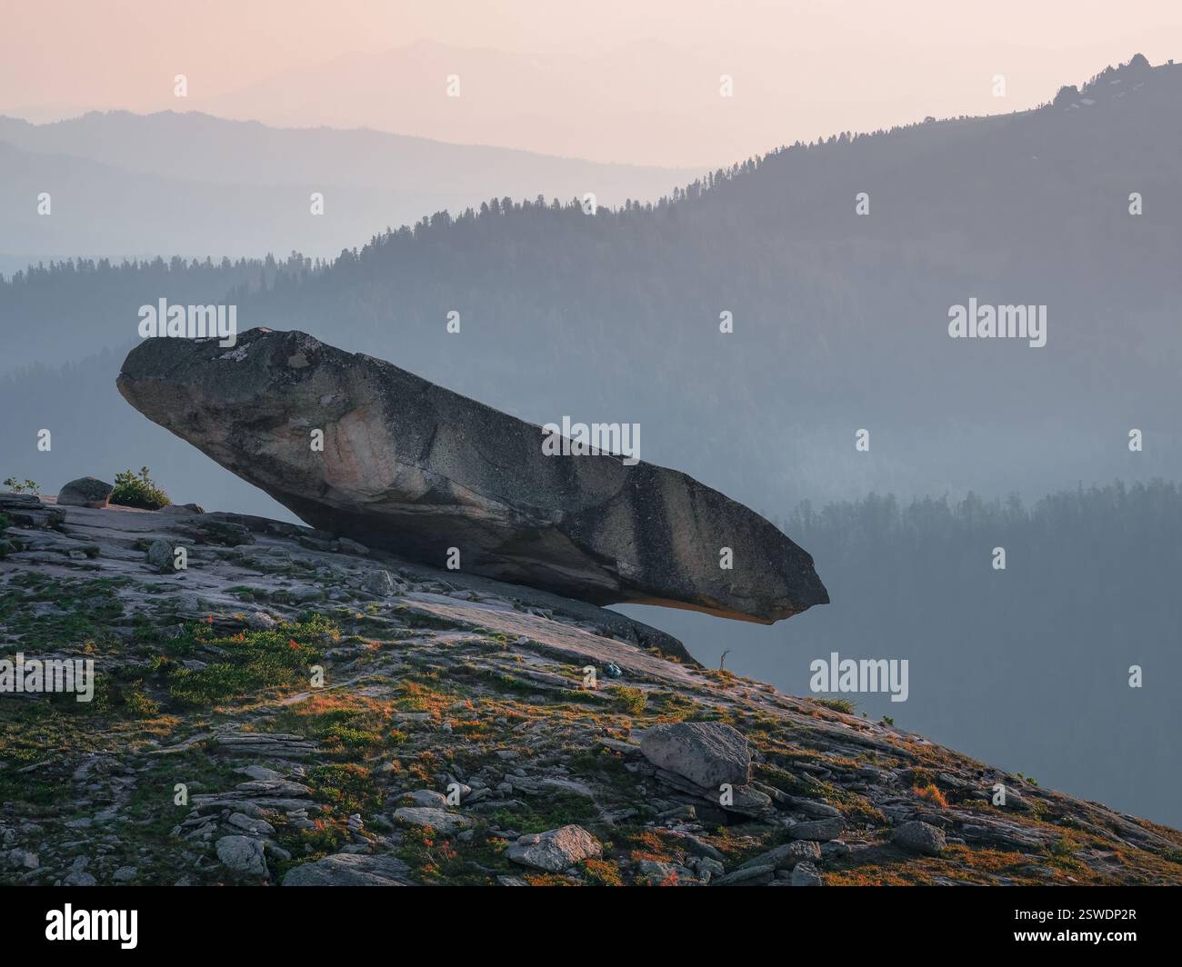 The Hanging Stone at sunset. This is one of the main natural ...