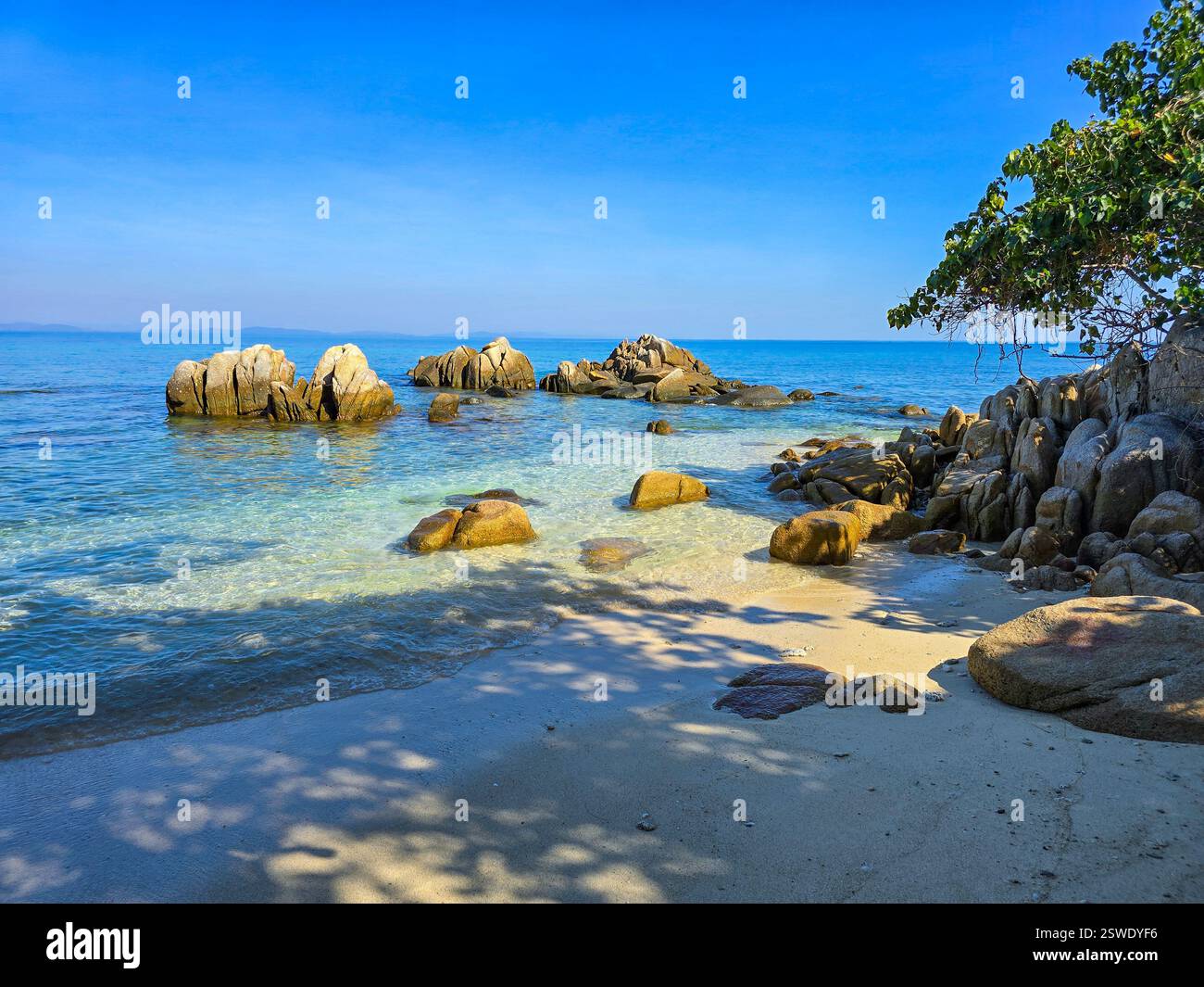 Crystal clear lap against sandy beaches on koh munnork island in hi-res ...