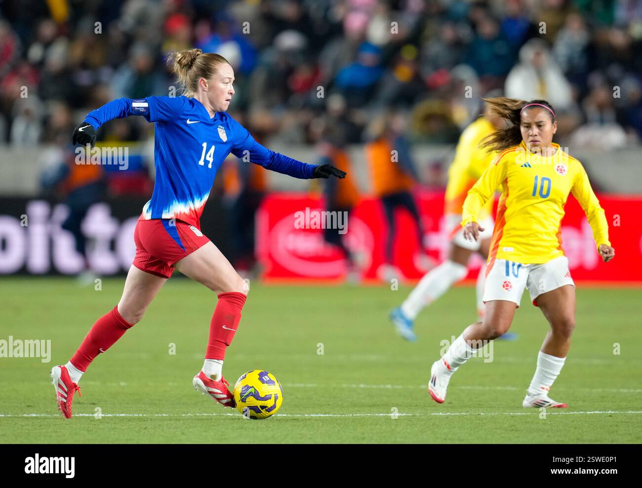 Houston, Texas, USA. 20th Feb, 2025. United States defender EMILY ...