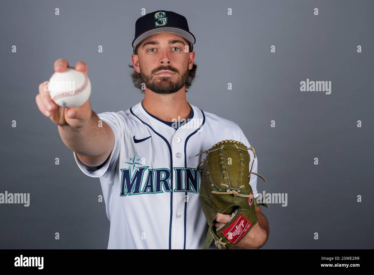 This is a 2025 photo of pitcher Hagen Danner of the Seattle Mariners ...