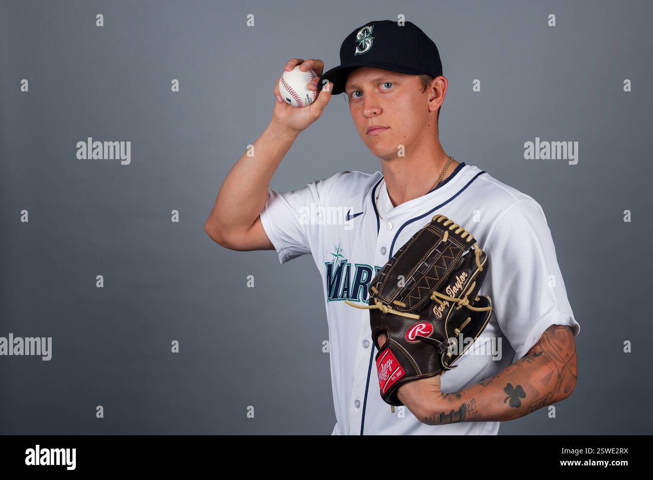 This is a 2025 photo of pitcher Casey Legumina of the Seattle Mariners ...