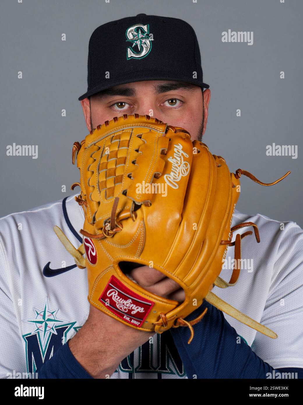 This is a 2025 photo of pitcher Tayler Saucedo of the Seattle Mariners ...