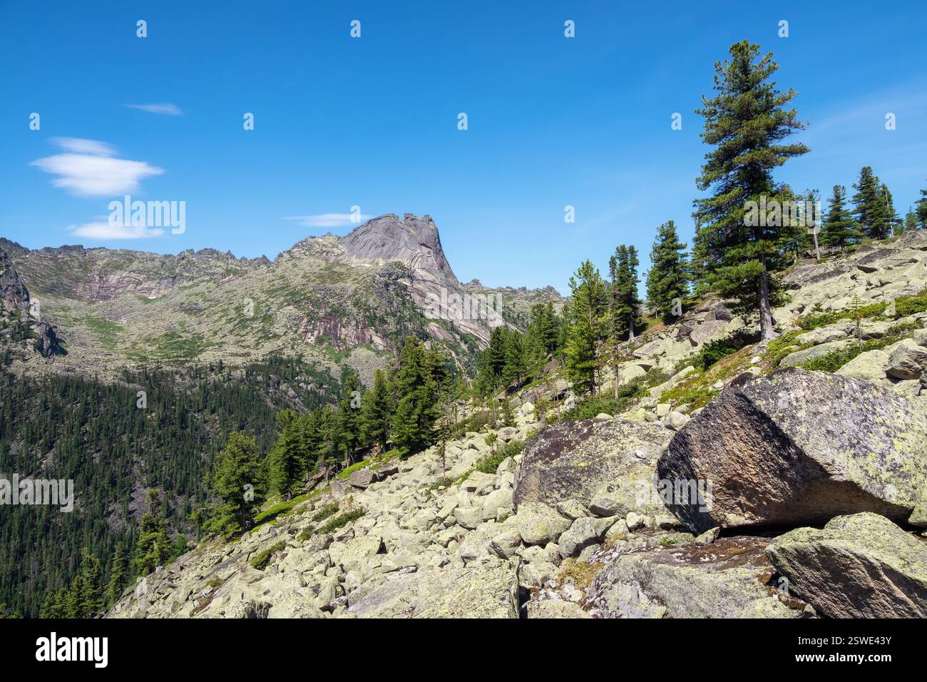 Steep mountain slope huge boulders hi-res stock photography and images ...