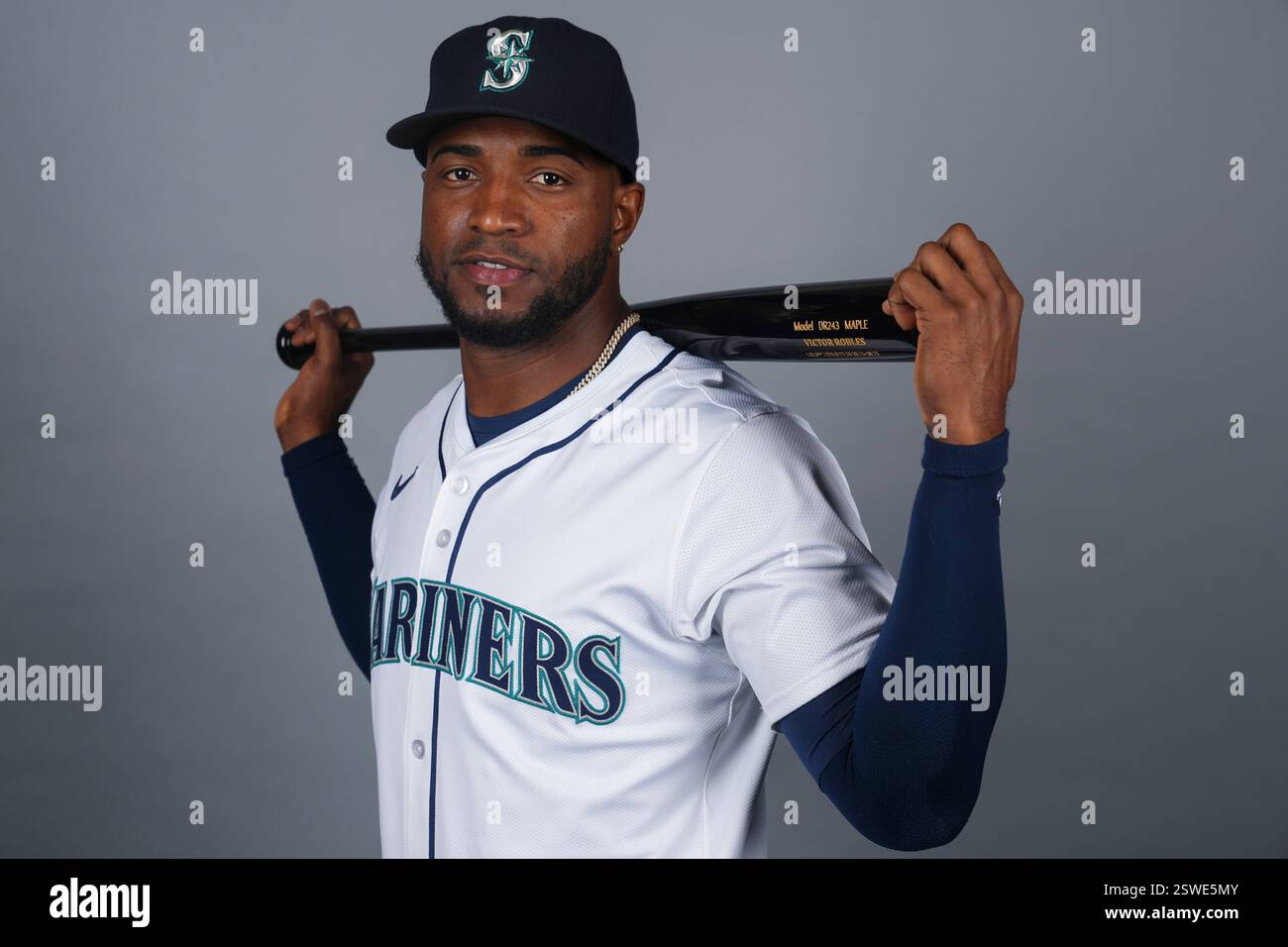 This is a 2025 photo of outfielder Victor Robles of the Seattle ...