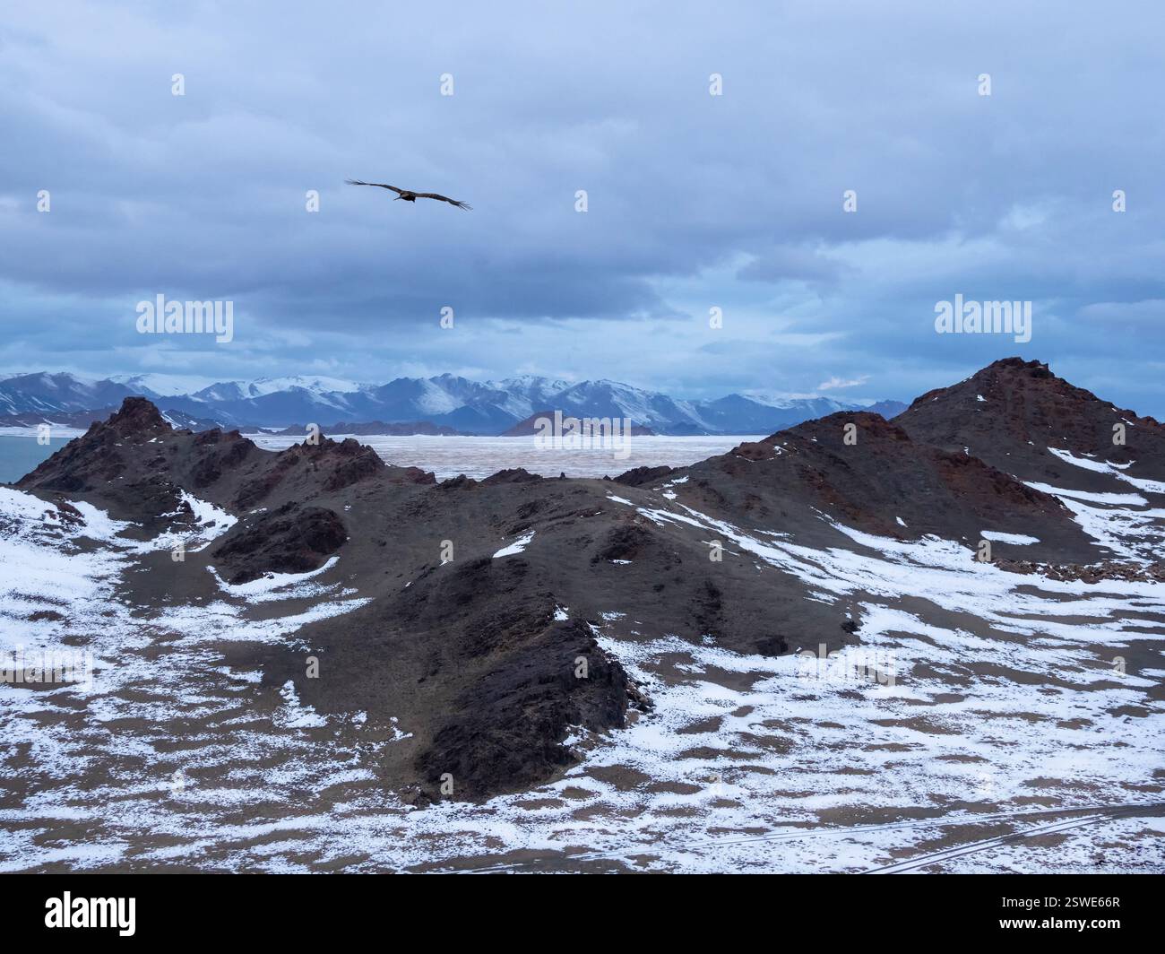 Texture of snow-capped mountains. Minimalist nature background of snowy ...