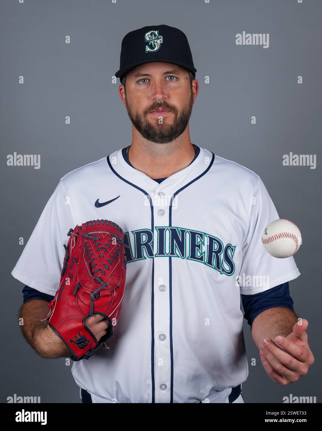 This is a 2025 photo of pitcher Drew Pomeranz of the Seattle Mariners ...
