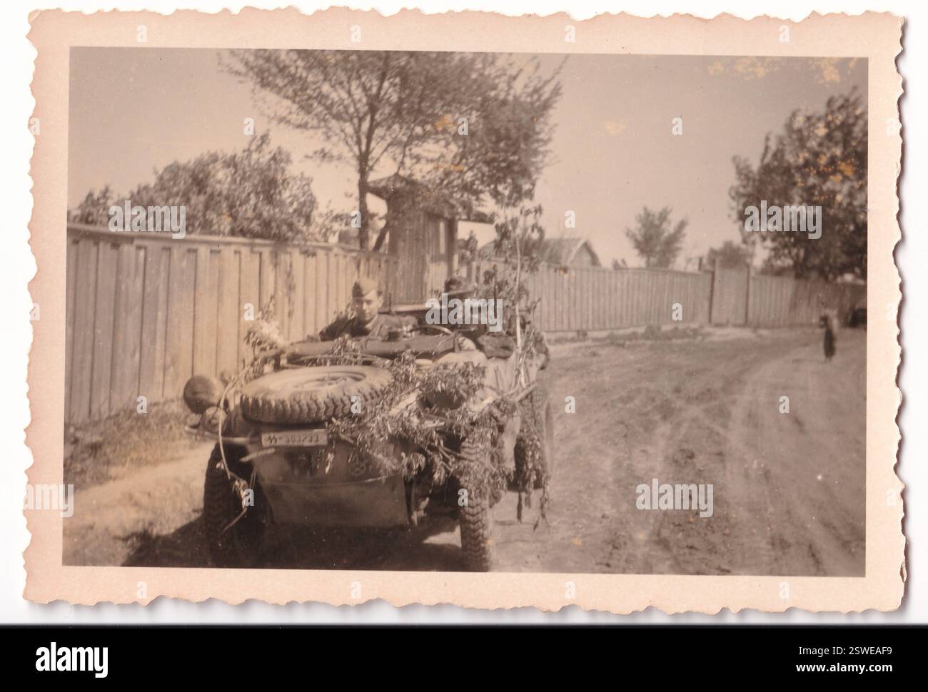World War Two B&W photo German Soldiers in a Schwimmwagen ,Amphibious ...