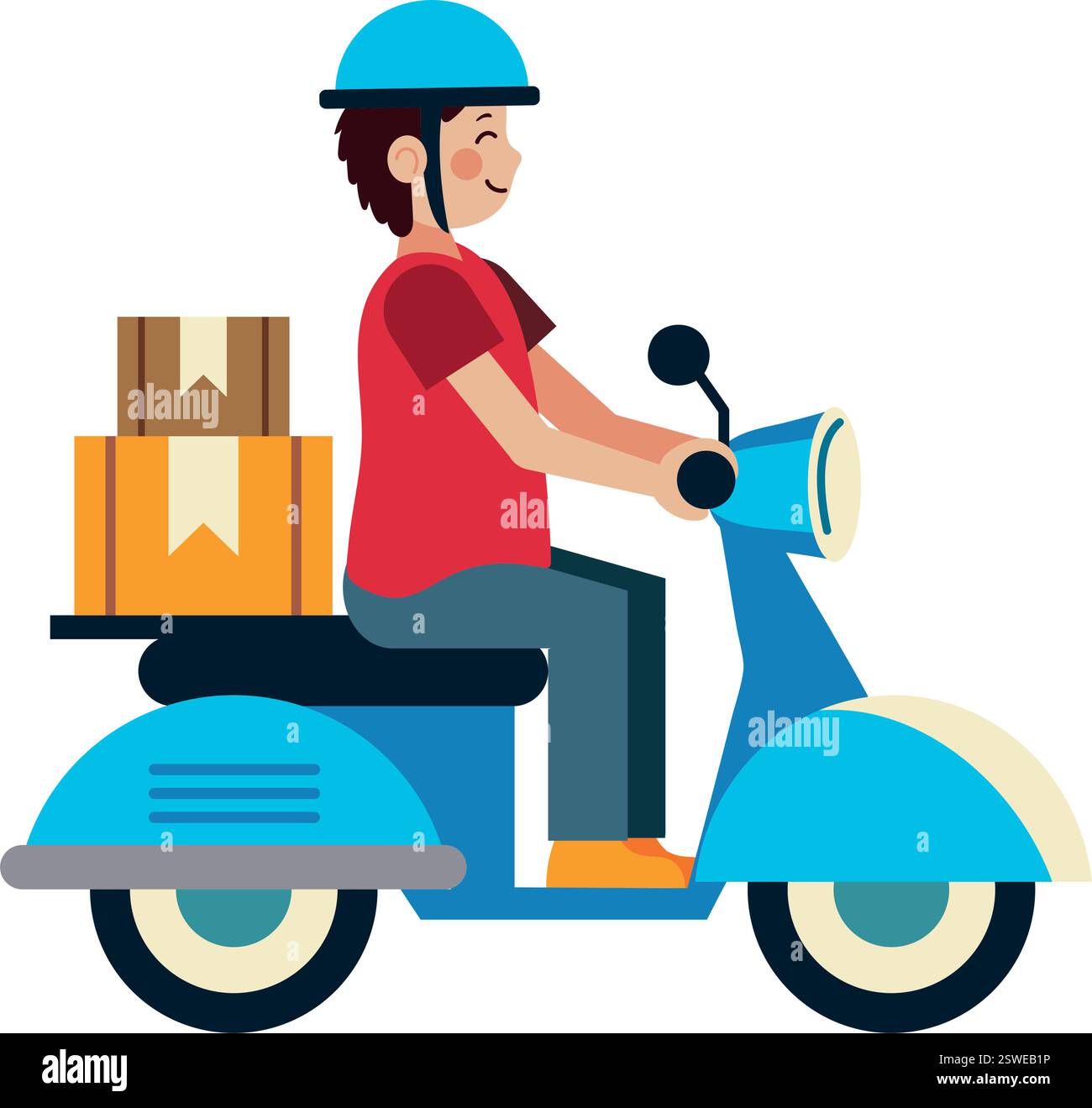 Parcel rider Cut Out Stock Images & Pictures - Alamy