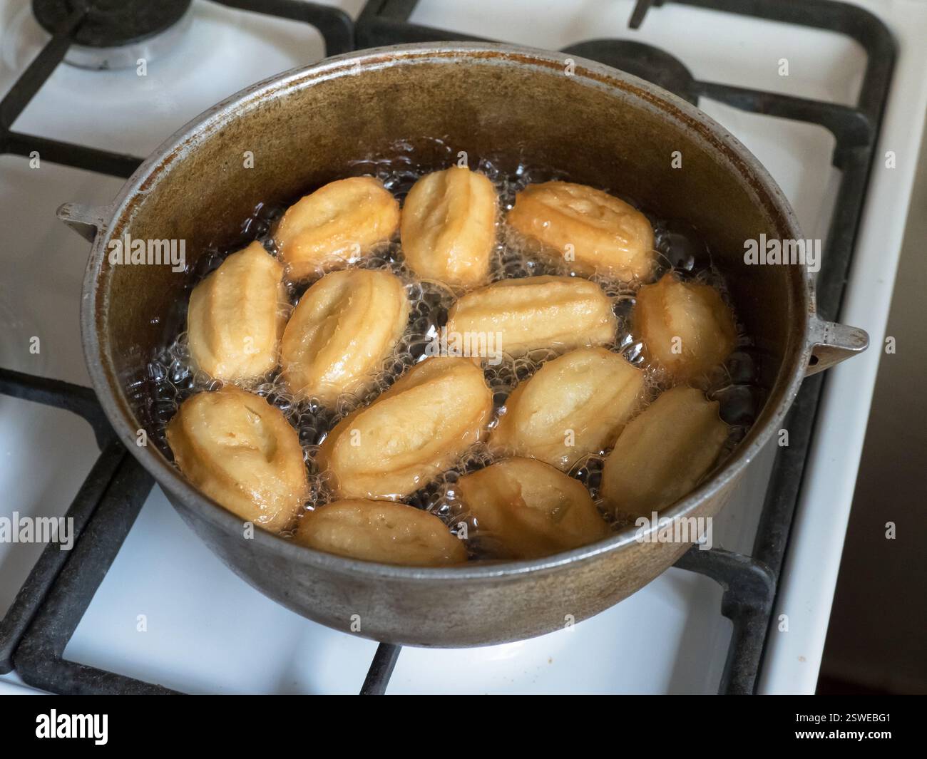 Cooking Arabic sweets celebration Eid Ramadan. Traditional Turkish ...