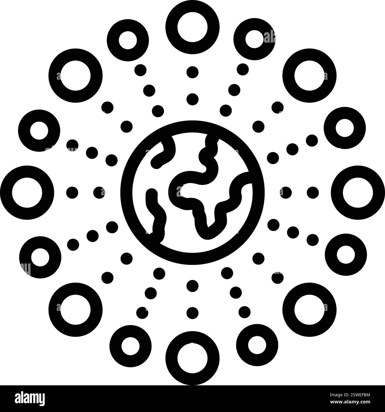 Icon for digitization, network Stock Vector Image & Art - Alamy