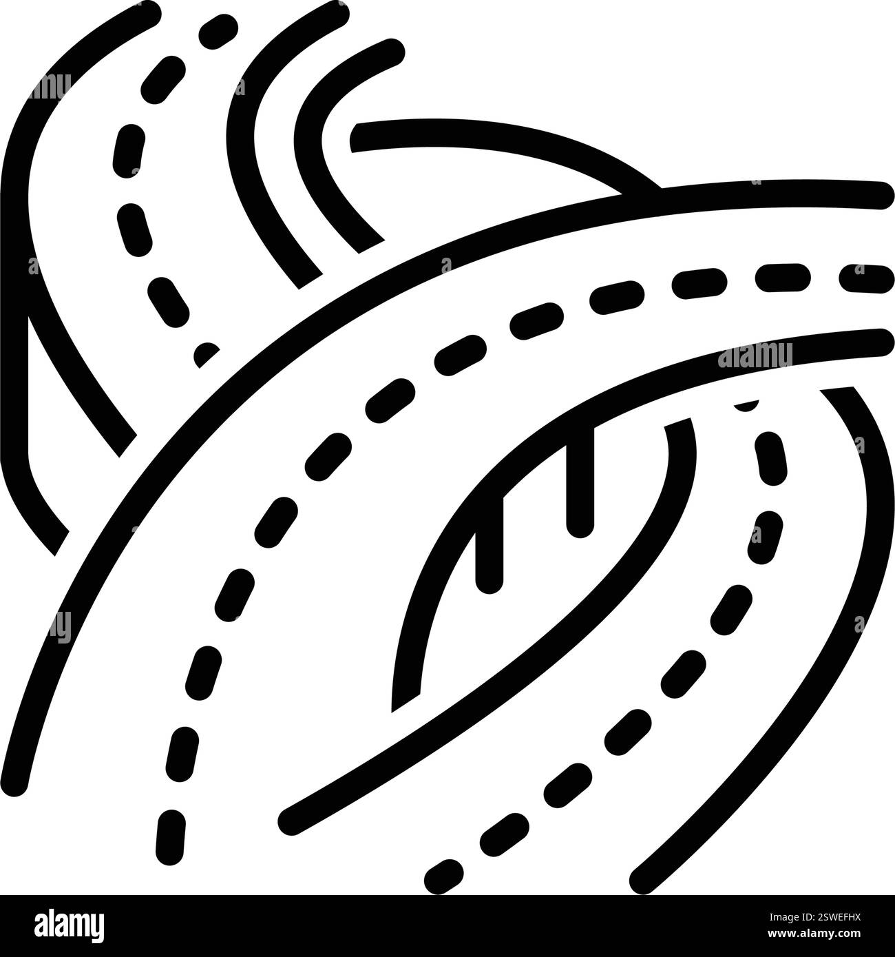 Multiple roads Stock Vector Images - Alamy