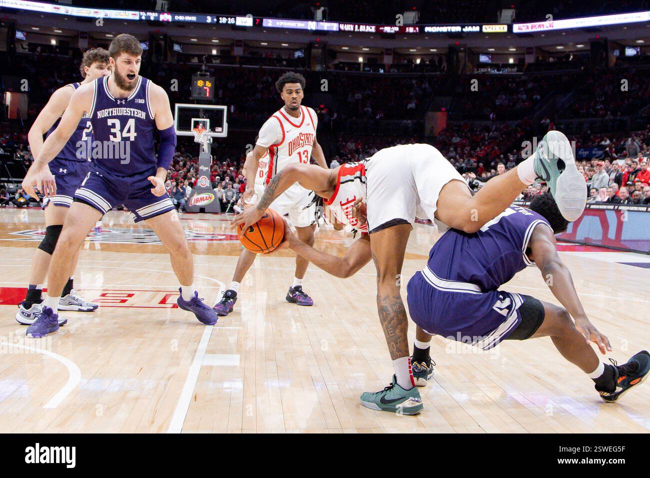 February 20, 2025, Columbus, Ohio, U.S: Ohio State Buckeyes forward ...