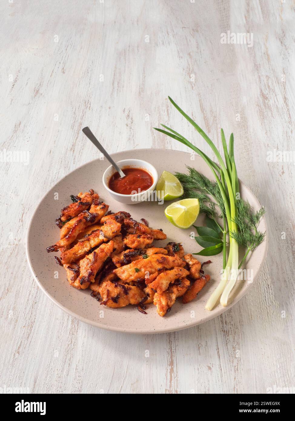 Indian food. Kerala Chicken Pakoda. Yummy pakoras prepared in So Stock ...