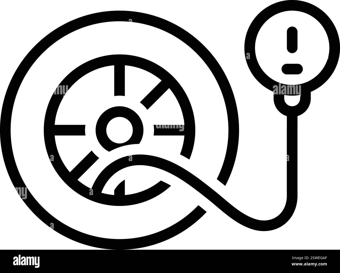 Icon for inflate tire, inflate Stock Vector Image & Art - Alamy