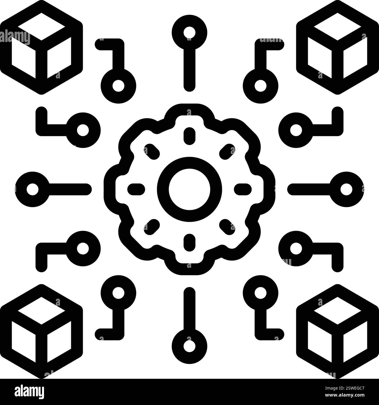 Icon for framework, network Stock Vector Image & Art - Alamy