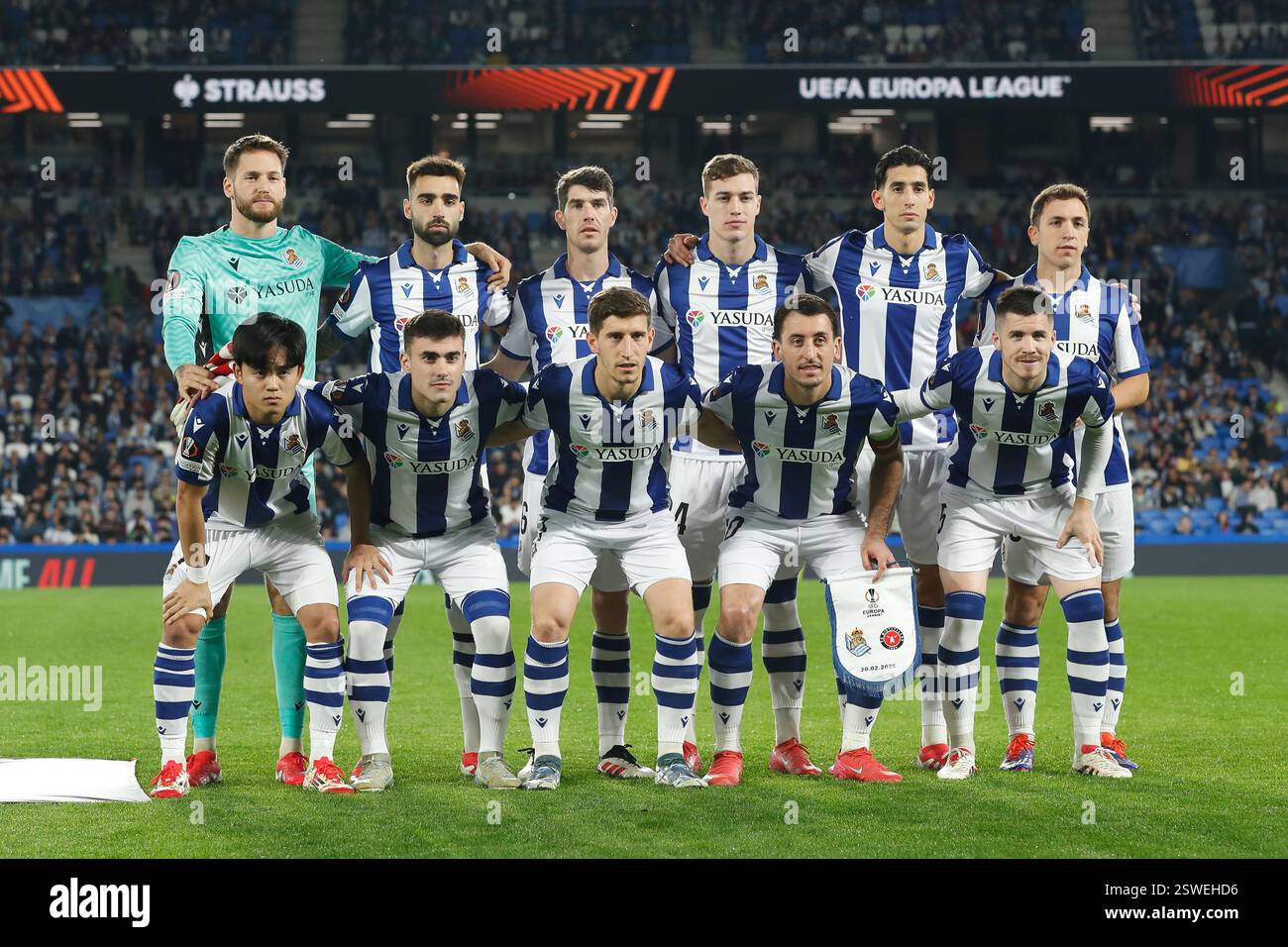 Real Sociedad team group line-up (Sociedad), FEBRUARY 20, 2025 ...