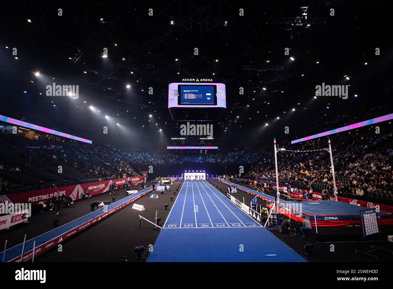 Paris, France. 09th Feb, 2025. General view of the Accor Arena during ...