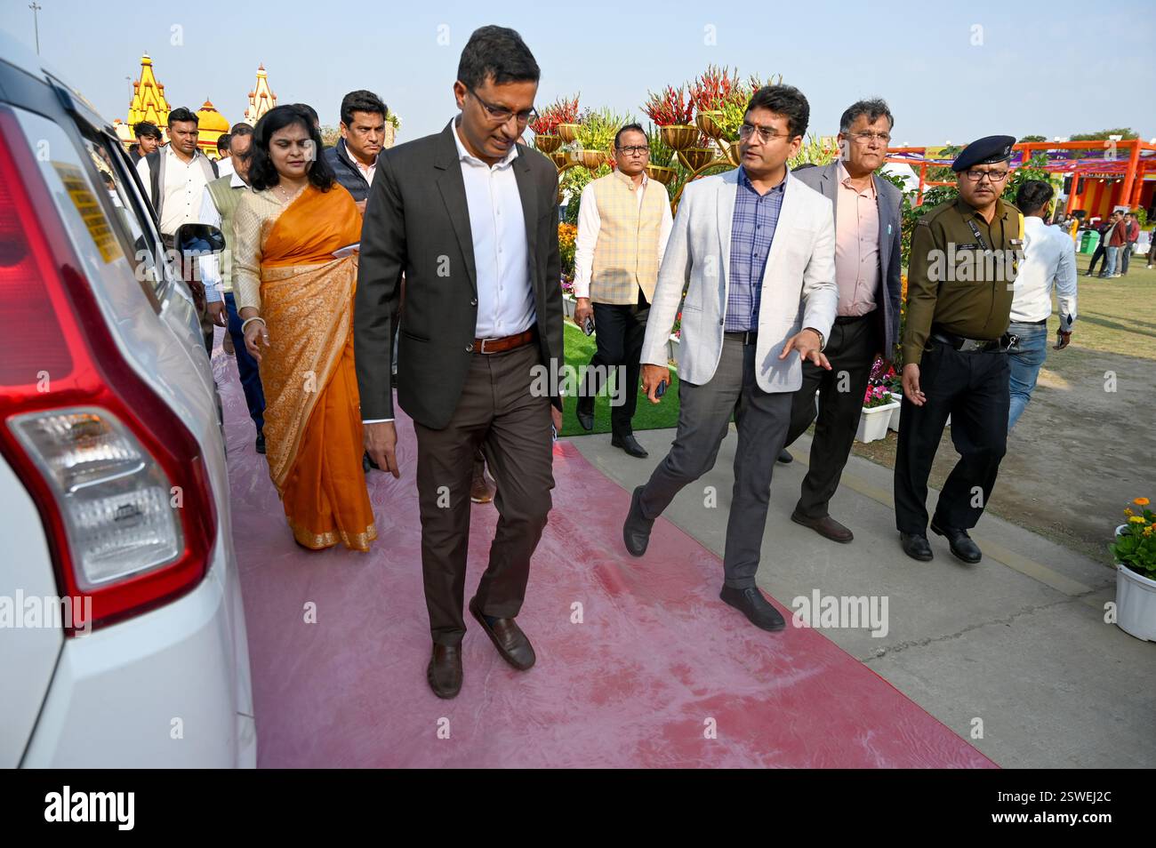 Noida, India. 20th Feb, 2025. NOIDA, INDIA - FEBRUARY 20: CEO of Noida Authority Lokesh M and ...