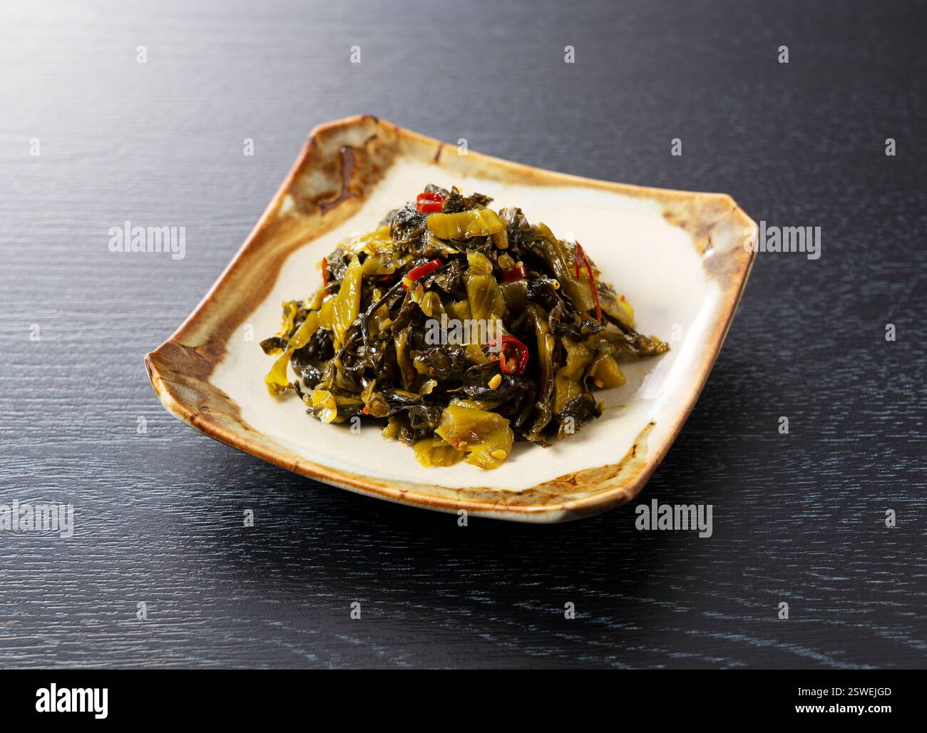 Karashi Takana on a Black Background – Karashi Takana: A Japanese-Style ...